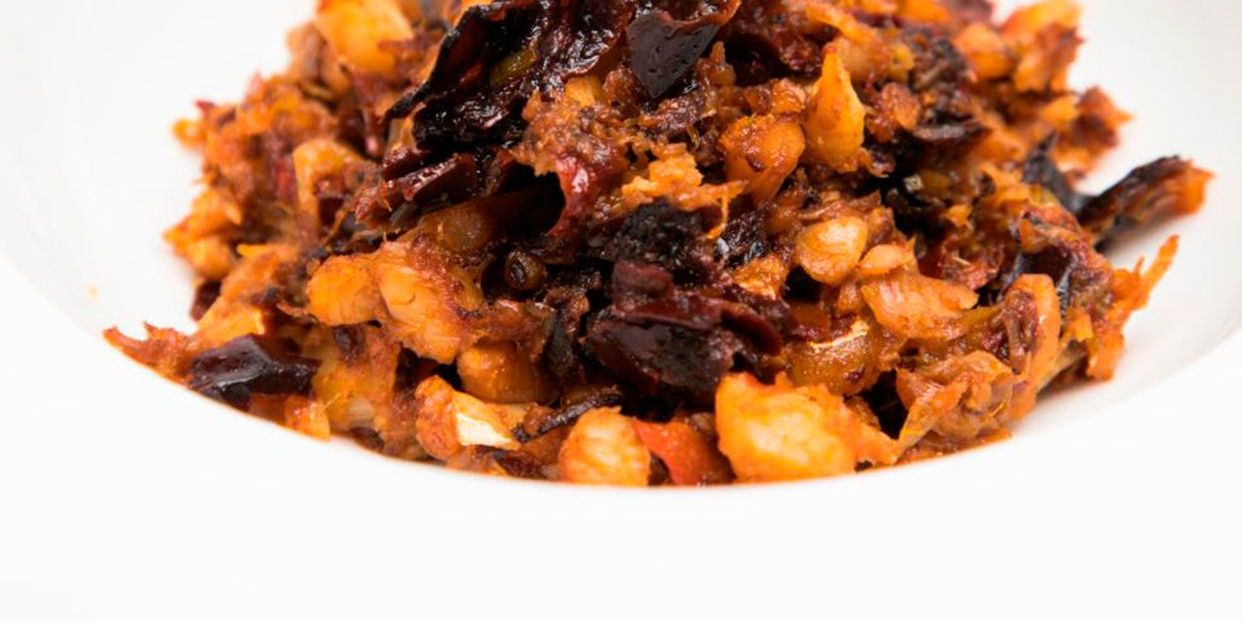 Receta de rin ran con patata, bacalao y ñoras