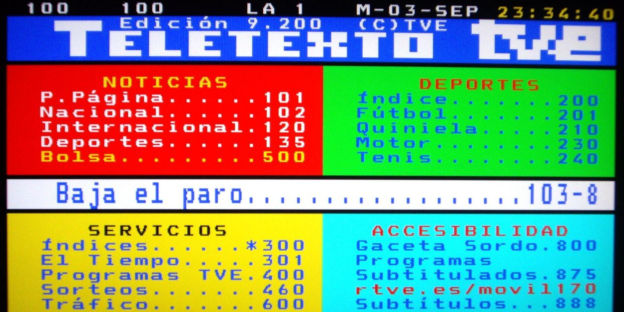 ¿Cuántas personas siguen usando el teletexto en España? ¿Cuántas personas siguen usando el teletexto en España?