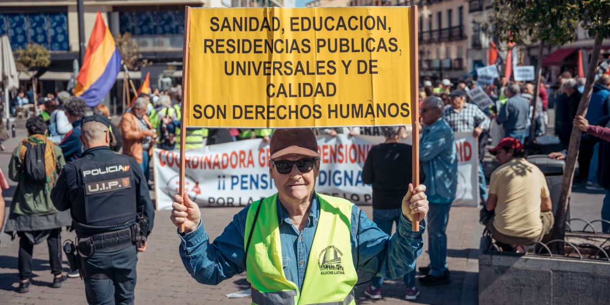 23J: los mayores exigen mejoras en sanidad y dependencia