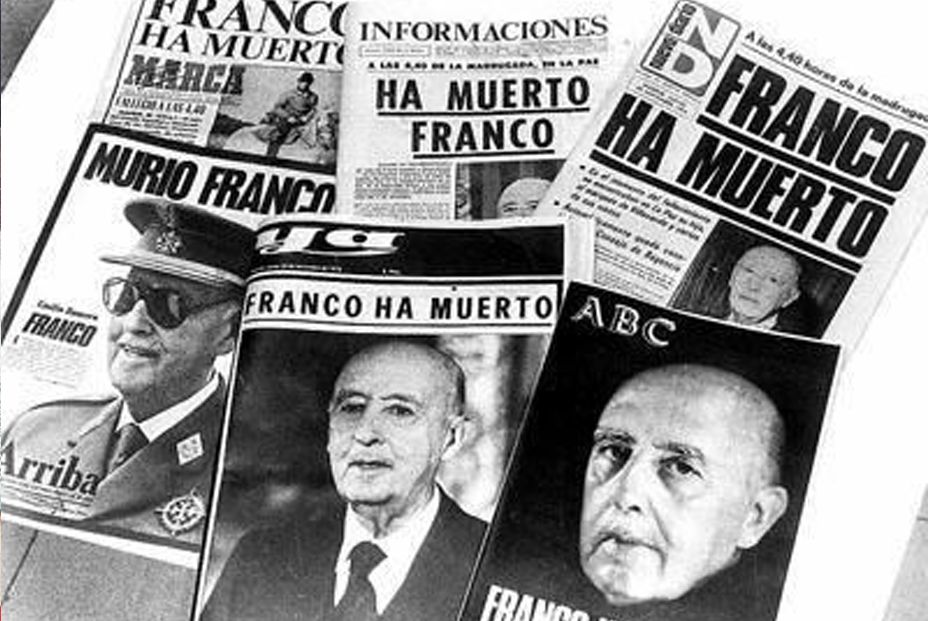 Así contaron los periódicos la muerte de Franco