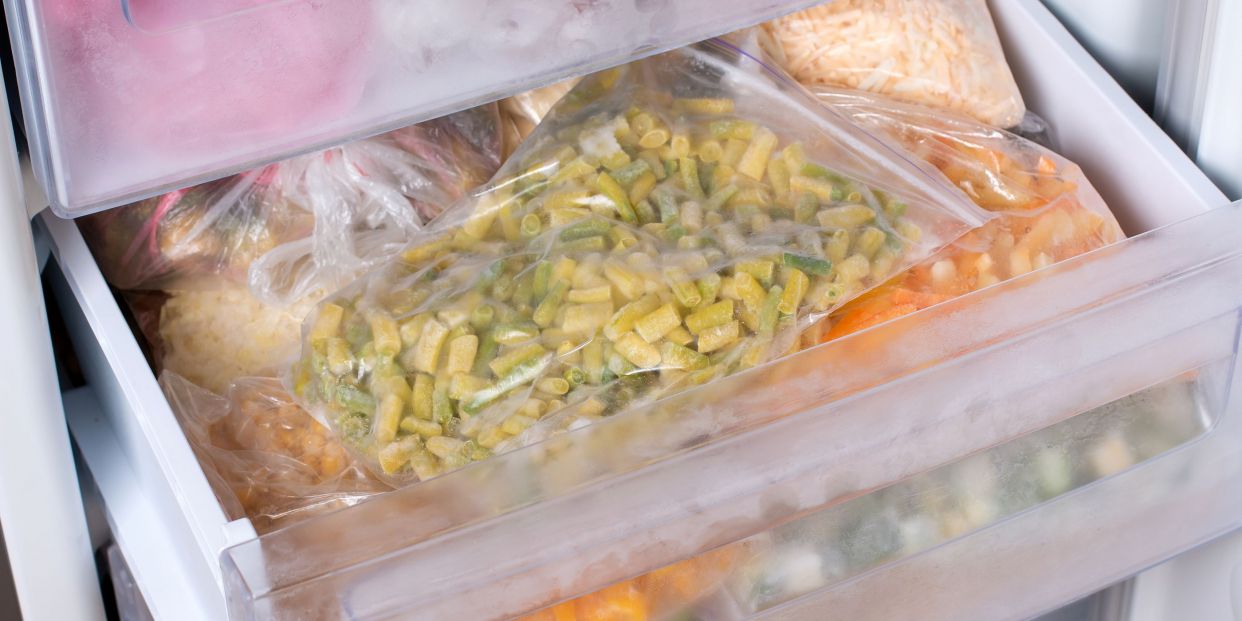 Verduras congeladas del supermercado